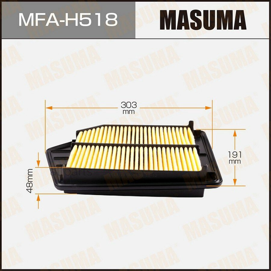 MASUMA MFA-H518 фильтр воздушный!\ Honda Accord IX 2.4i 14>