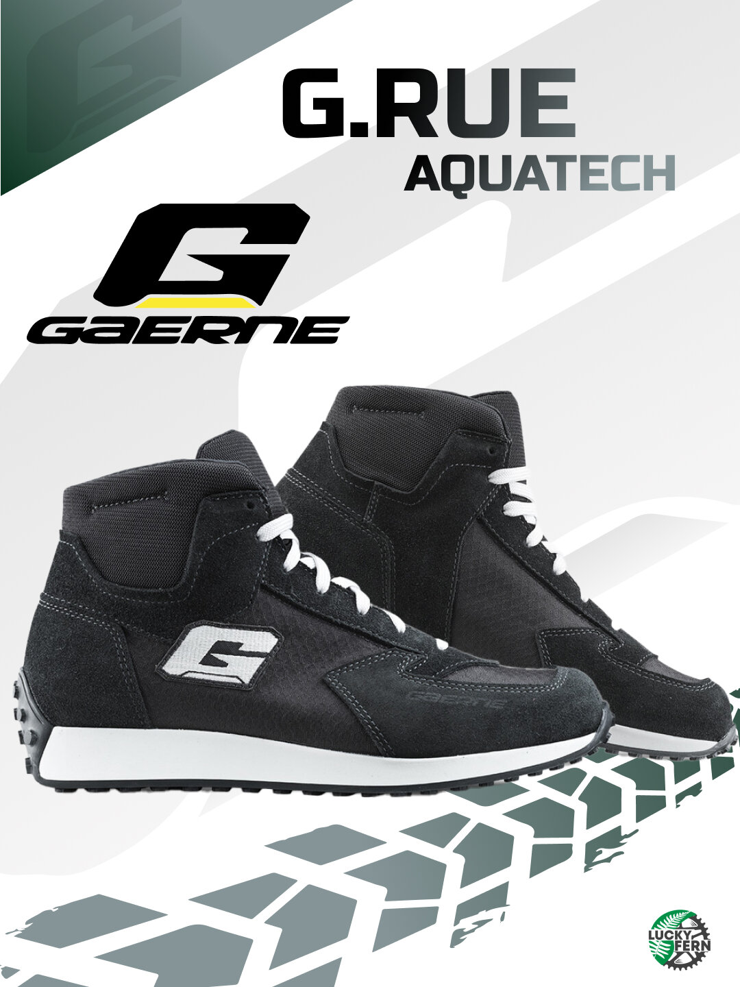 Мотокроссовки Gaerne G.RUE Aquatech Black/White 45