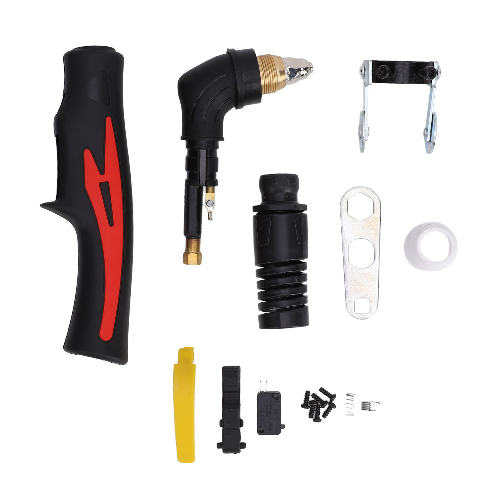 Головка резака для плазменной резки с ЧПУ 10A-80A P80, сварочное оборудование, принадлежности, красновато-черный цвет.