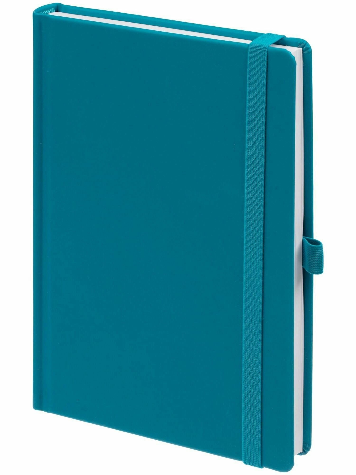 Ежедневник планер недатированный А5 на резинке с петлей для ручки, Favor, бирюзовый