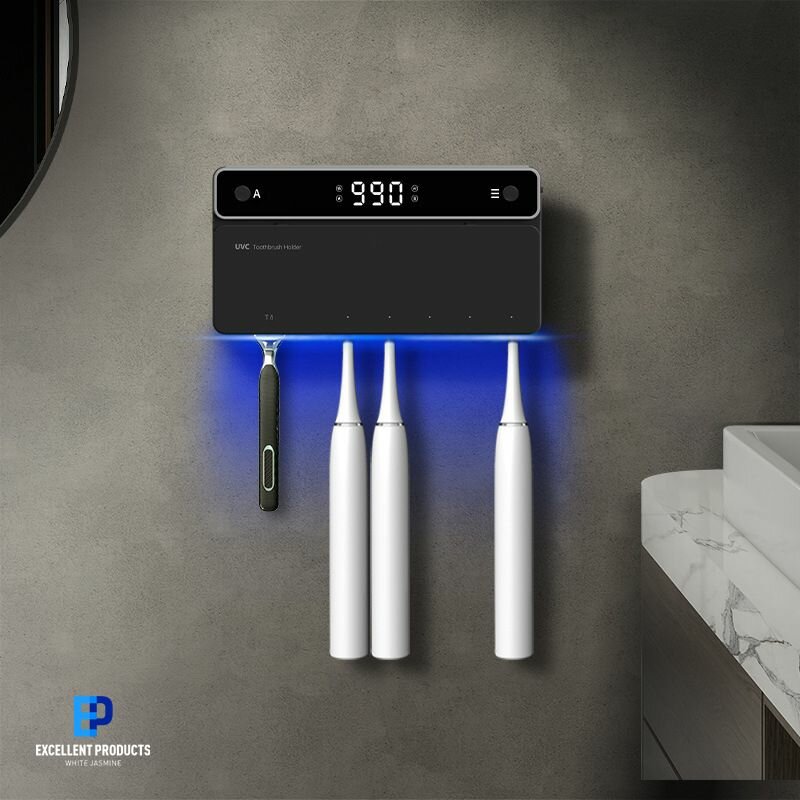 Новый умный электрический стерилизатор для зубных щеток, автоматическая ультрафиолетовая дезинфекция и стерилизация, настенный монтаж без пробивания отверстий