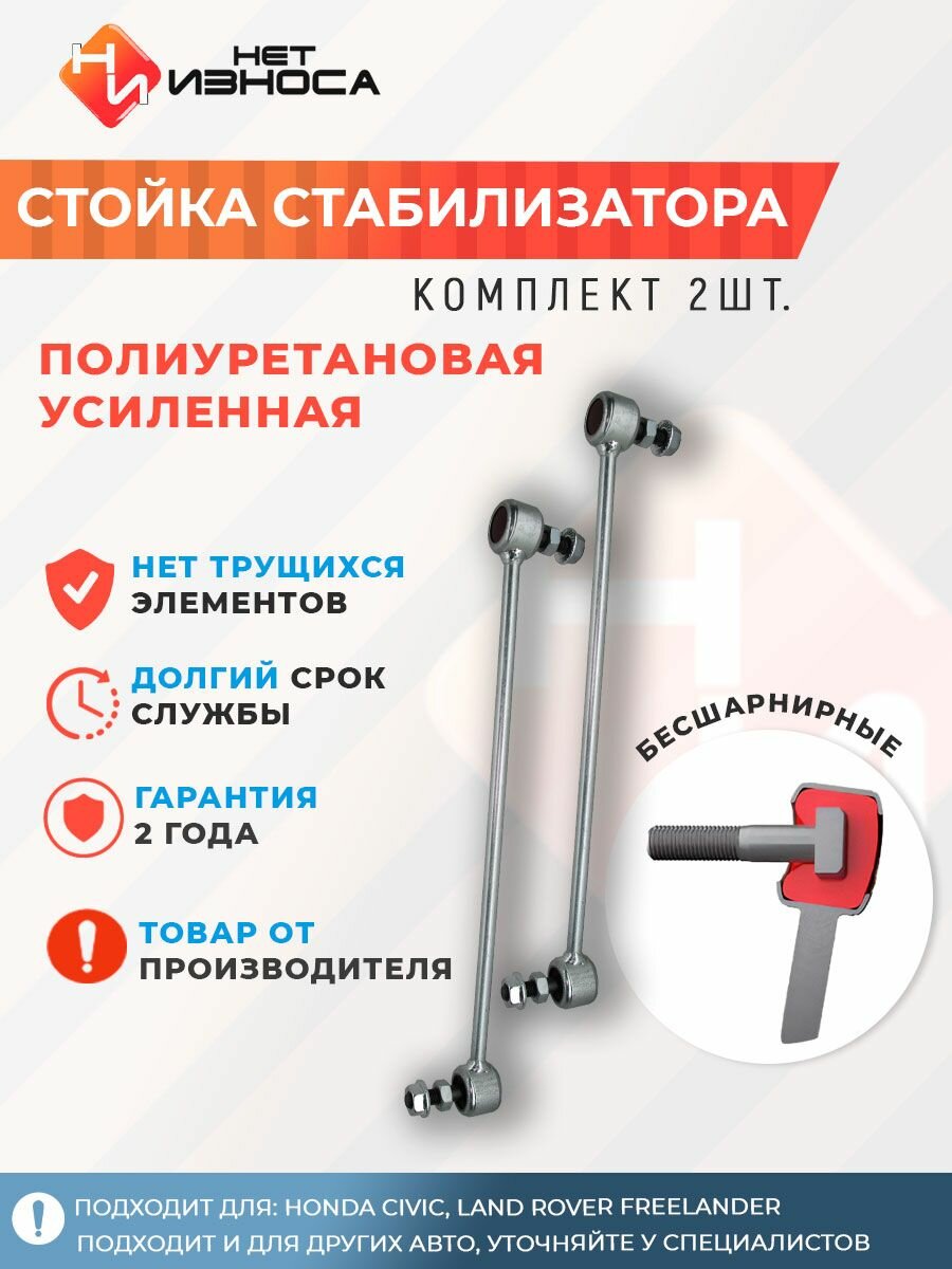 Стойки стабилизатора полиуретановые усиленные подвески для машины, автозапчасти NL217 (комплект 2 шт) Honda CIVIC, Land Rover FREELANDER