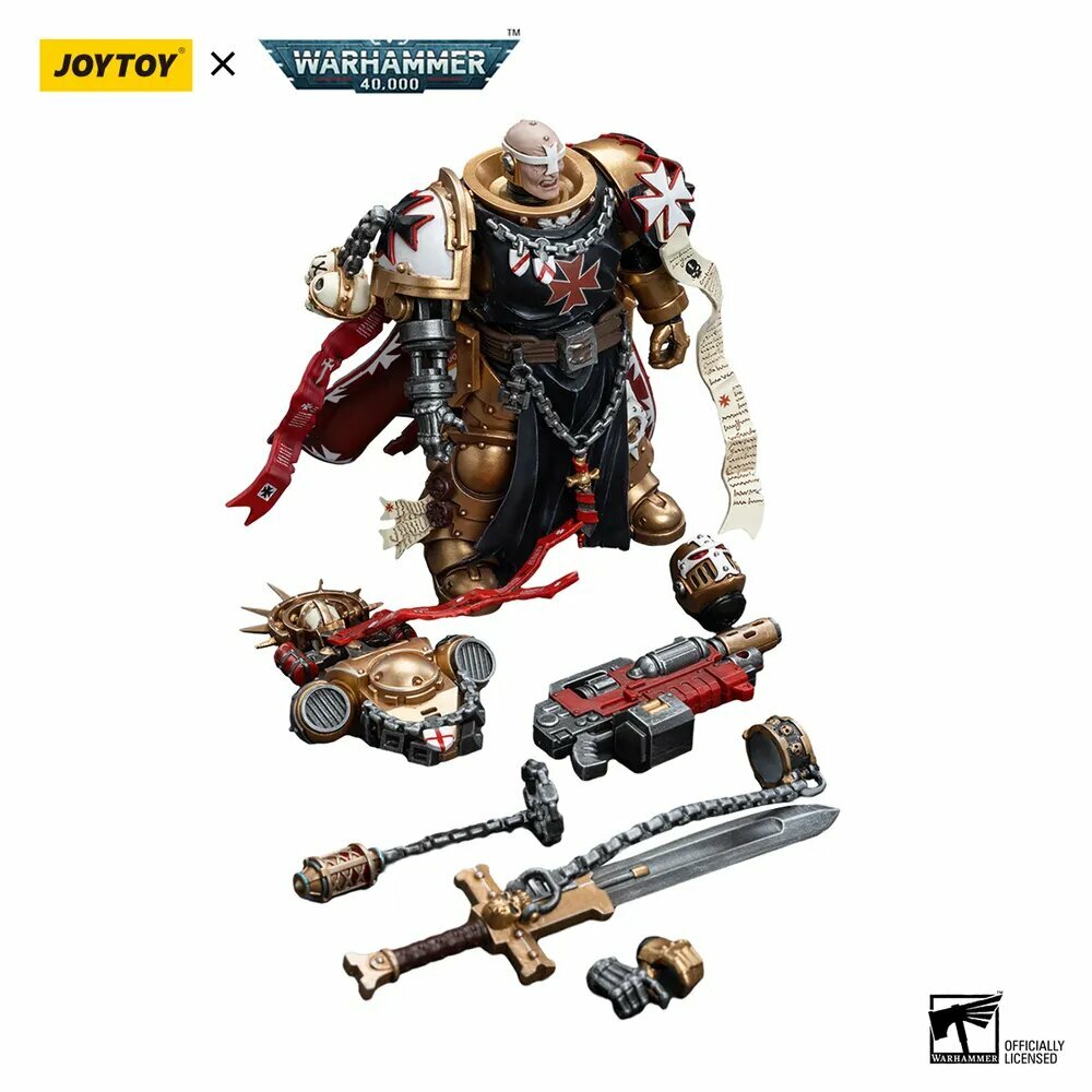 Подвижная фигурка Warhammer 40K JOYTOY 1/18 Black Templars High Marshal Helbrecht Подарочные модели