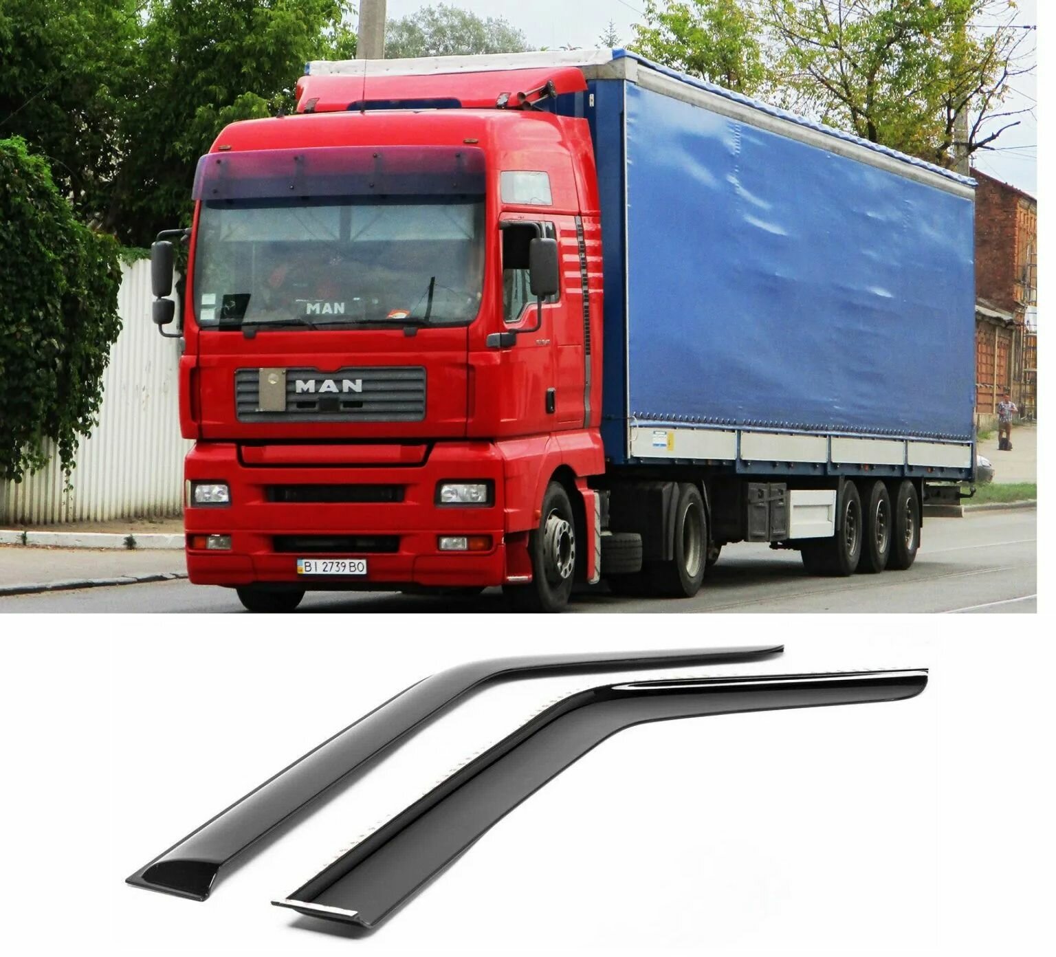 Дефлекторы боковых окон MAN TGA Ман ТГА