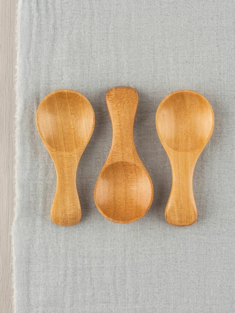 Деревянная мерная мини ложка для специй