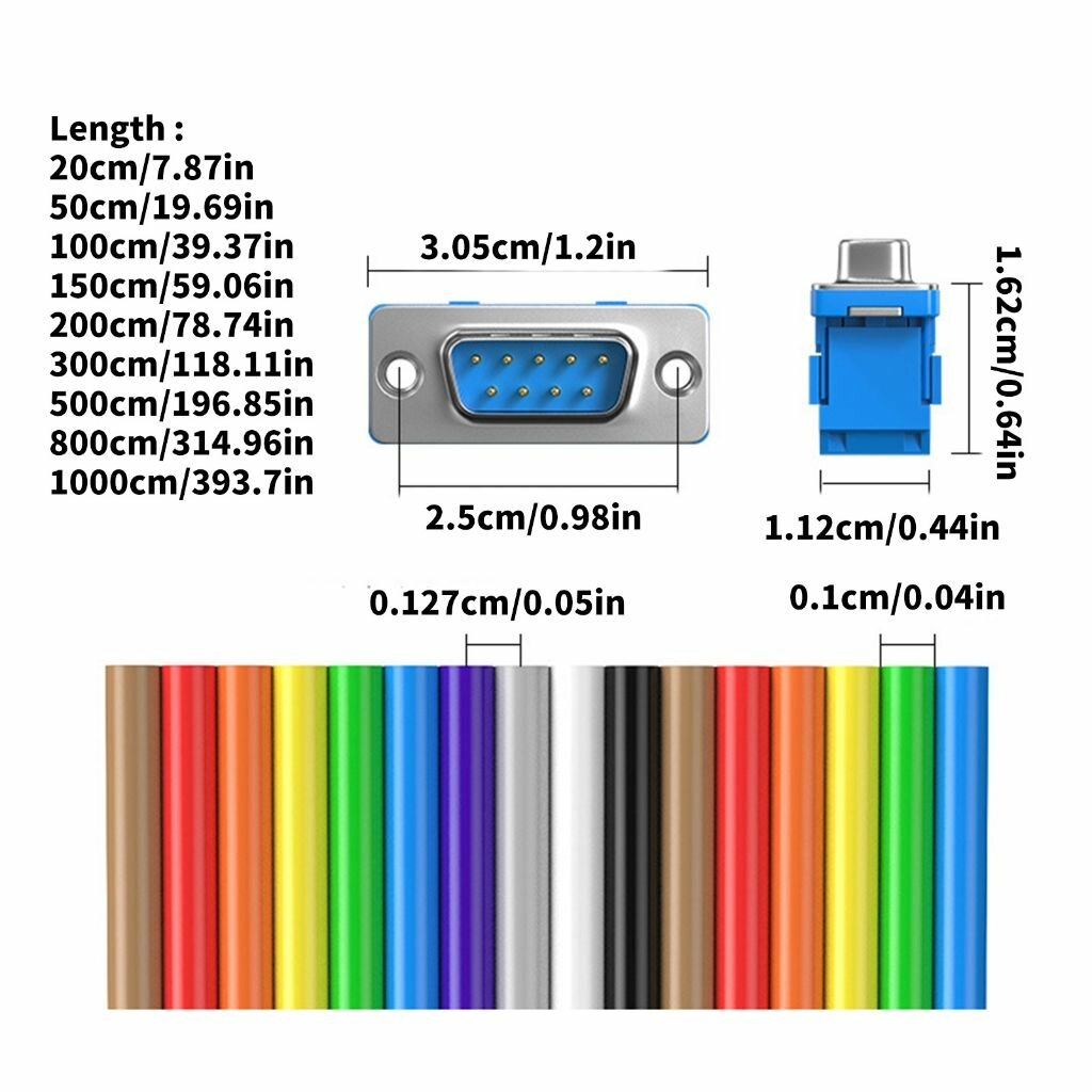 Кабель-удлинитель RS232 9Pin Мужской-Женский
