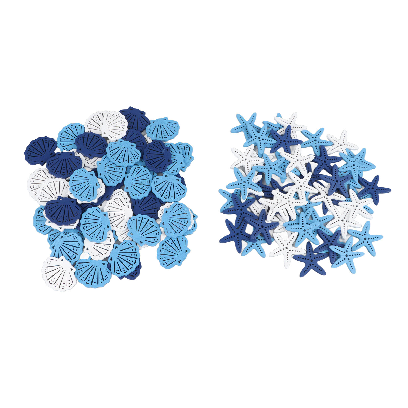 100 шт, ракушка, морская звезда, домашний декор, инновационный DIY ручной работы, деревянный декор, нашивка для вечеринки, праздника, празднования, фотографии