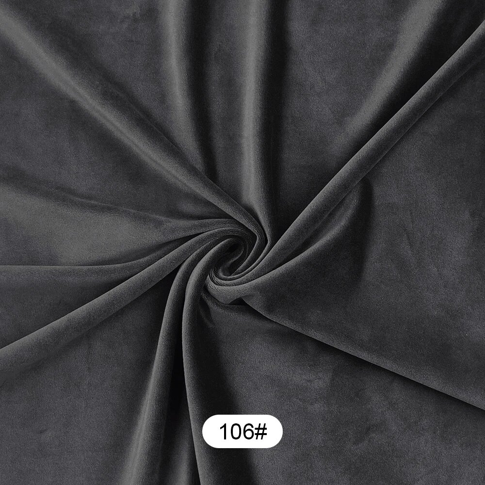 Эластичная плюшевая ткань Minky SEWBATO 50x50 см Черный, 106