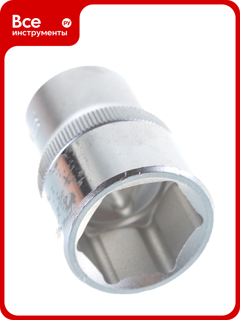 Головка 6‑гранная (19 мм; 1/2') FORCE 54519, крепление с подпружиненным шариком, корпус из хром‑ванадиевой стали