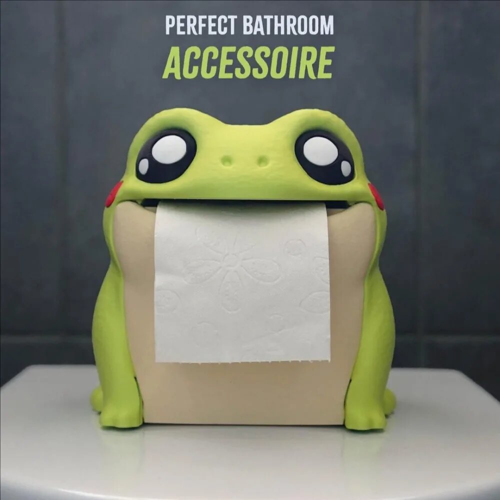 Держатель для туалетной бумаги в виде лягушки, frog