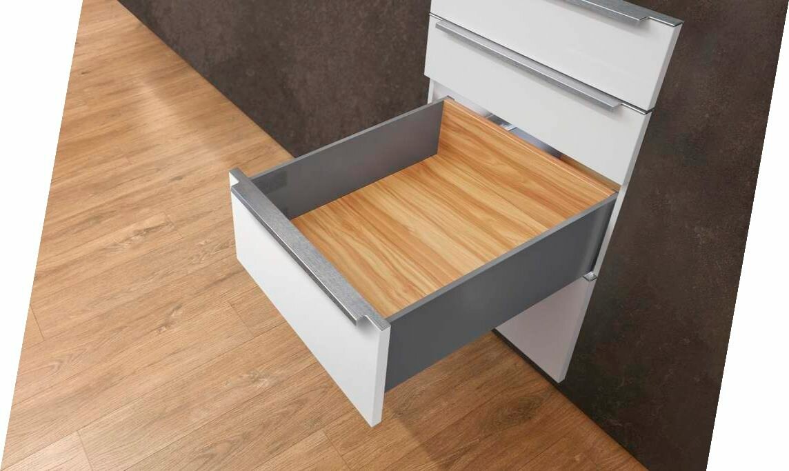 Комплект ящика Magic Star Plus длина 550 мм. высота 174 мм с доводчиком. антрацит 1 ком.