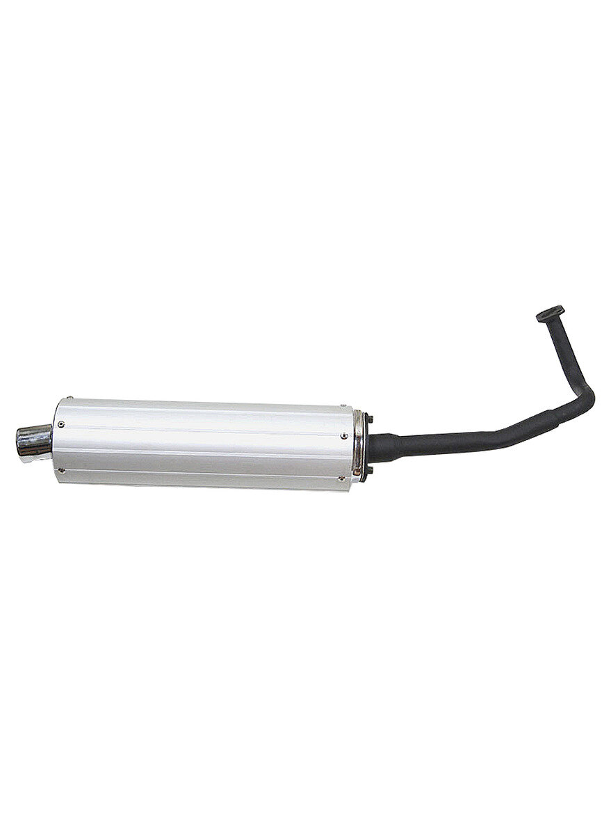 Глушитель с коленом (колесная база 12-13") для скутера Китаец с двигателем 139QMB 50-70 см3