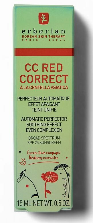 Консилер Langtu CC Red, некомедогенный, для всех типов кожи, SPF 25