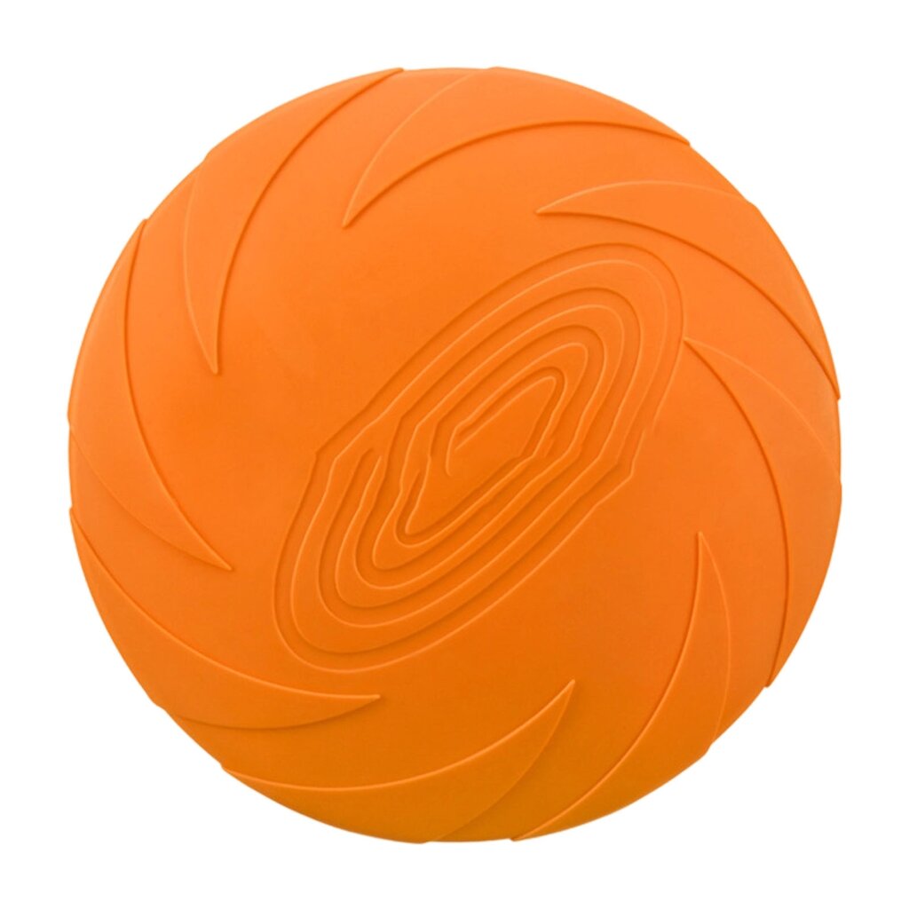 Устойчивый к жеванию резиновый летающий диск для прогулок с собакой На свежем воздухе, игрушка для домашних животных с нескользящей текстурой, стимулирующая умственную деятельность.