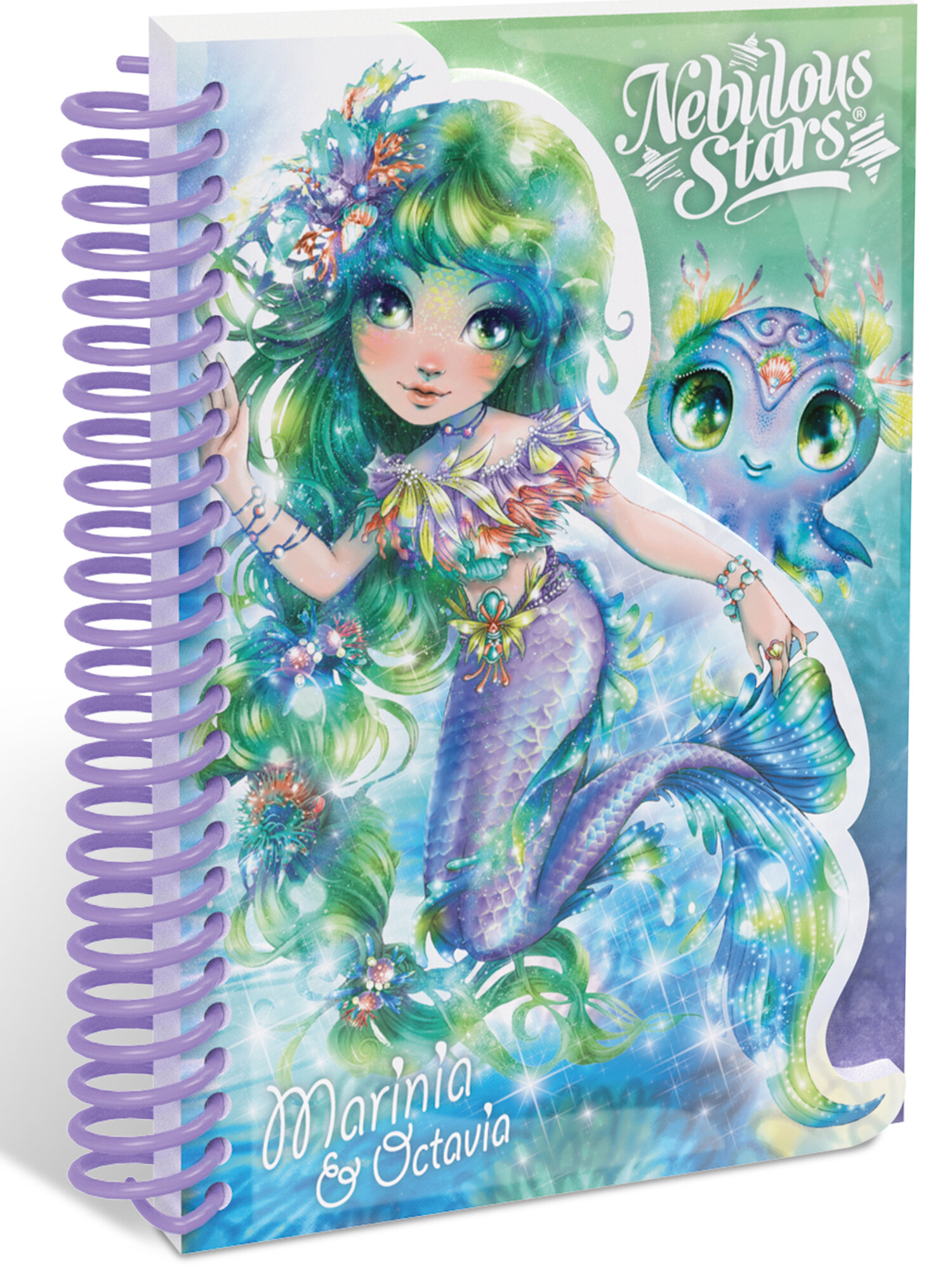 Блокнот для записей Nebulous Stars, вертикальный, на пружине, серия: Marinia 11587-1_NSDA