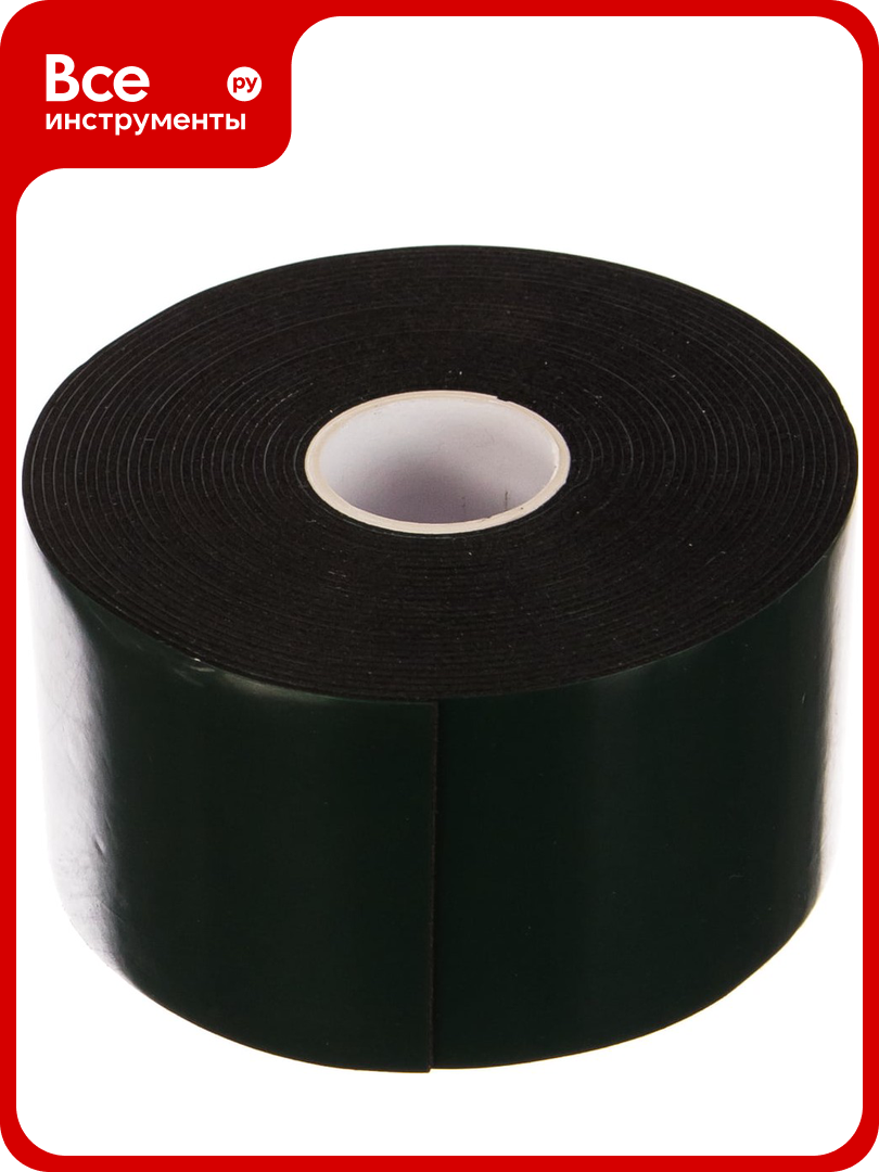 Двухсторонняя клейкая лента MEGAPOWER 50 мм х 5 м зеленая ET-505