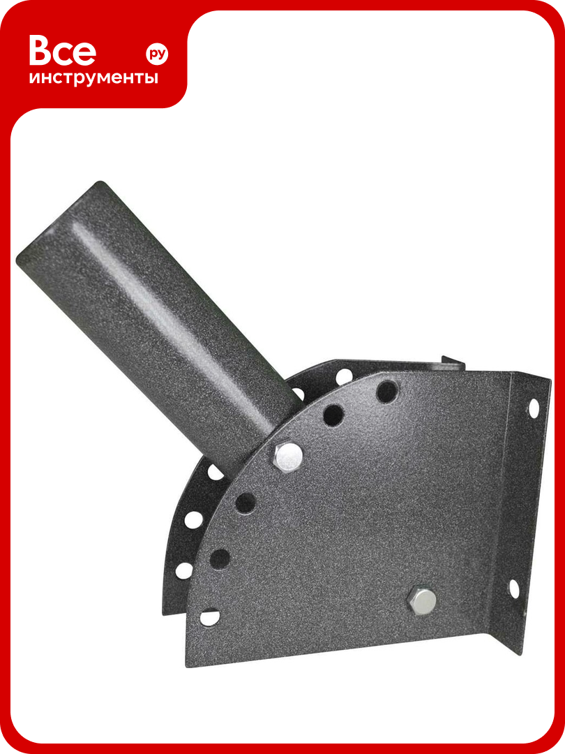 Кронштейн для уличного светильника с переменным углом Delta-Svet крст (на стену), темно-серый montaz_04