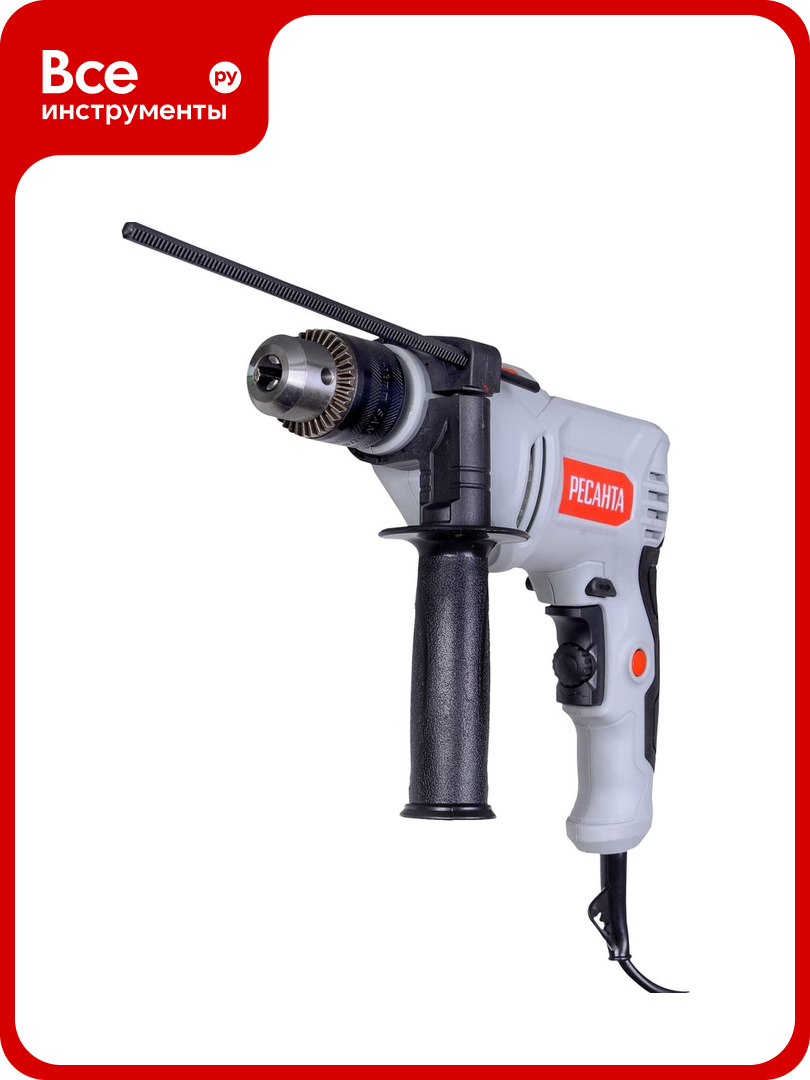 Ударная дрель Ресанта ДУ-15/850 75/8/3, для работы с различными материалами