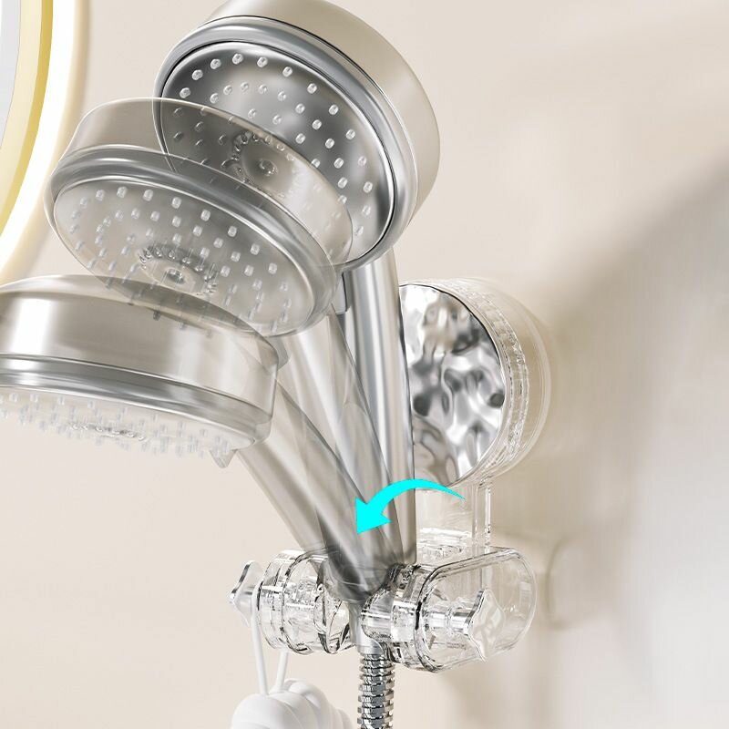 Универсальный настенный кронштейн для душа на присоске, регулируемый и подвижный держатель для душевой лейки без пробивки