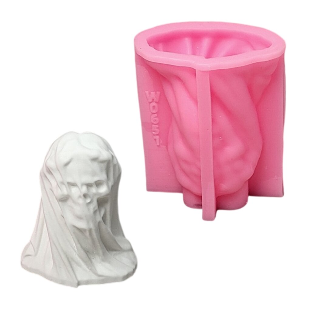 Формы для Черепа с Вуалью, Формы Для Литья, Силиконовые Формы для Хэллоуина, Формы Для Орнаментов, Формы Для Отливок, Формы Для Штукатурок, Формы для Эпоксидной Смолы