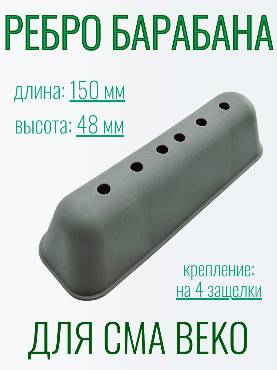 Бойник барабана (лопасть, ребро) для стиральной машины BEKO 2816020100