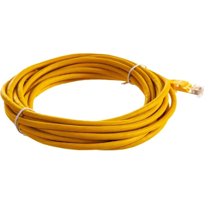 Патч-корд TWT TWT-45-45-5.0-YL UTP кат.5e, 5.0 м, желтый 2125741