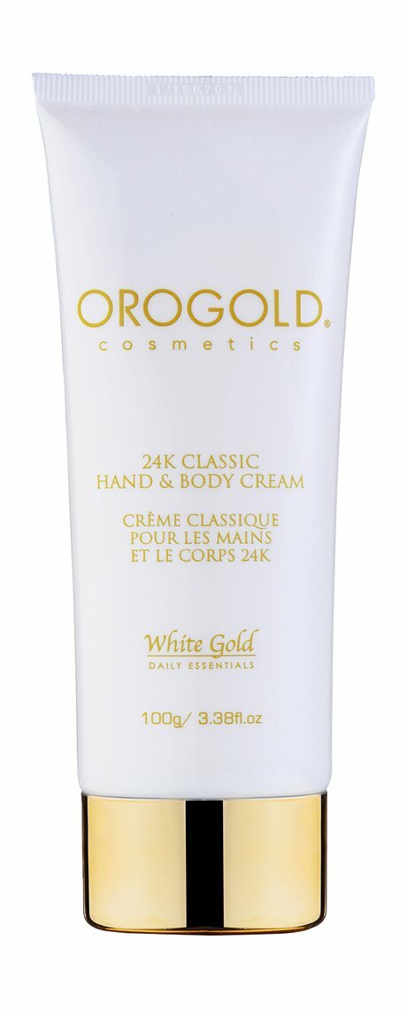 Orogold Cosmetics White Gold 24K Classic Hand Body Cream Питательный крем для рук и тела с комплексом масел и частицами золота 100мл