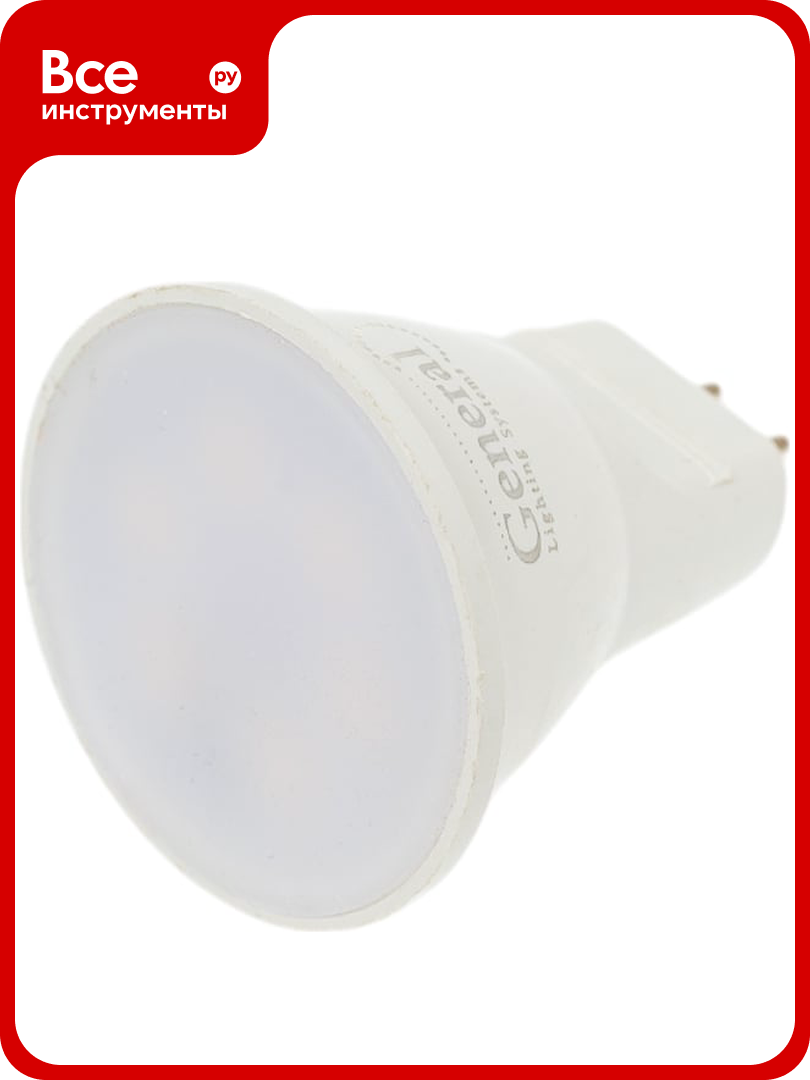 Лампа светодиодная General Lighting Systems GLDEN-MR11-7-12-G4-4500 661561, софт-формой, для общего освещения