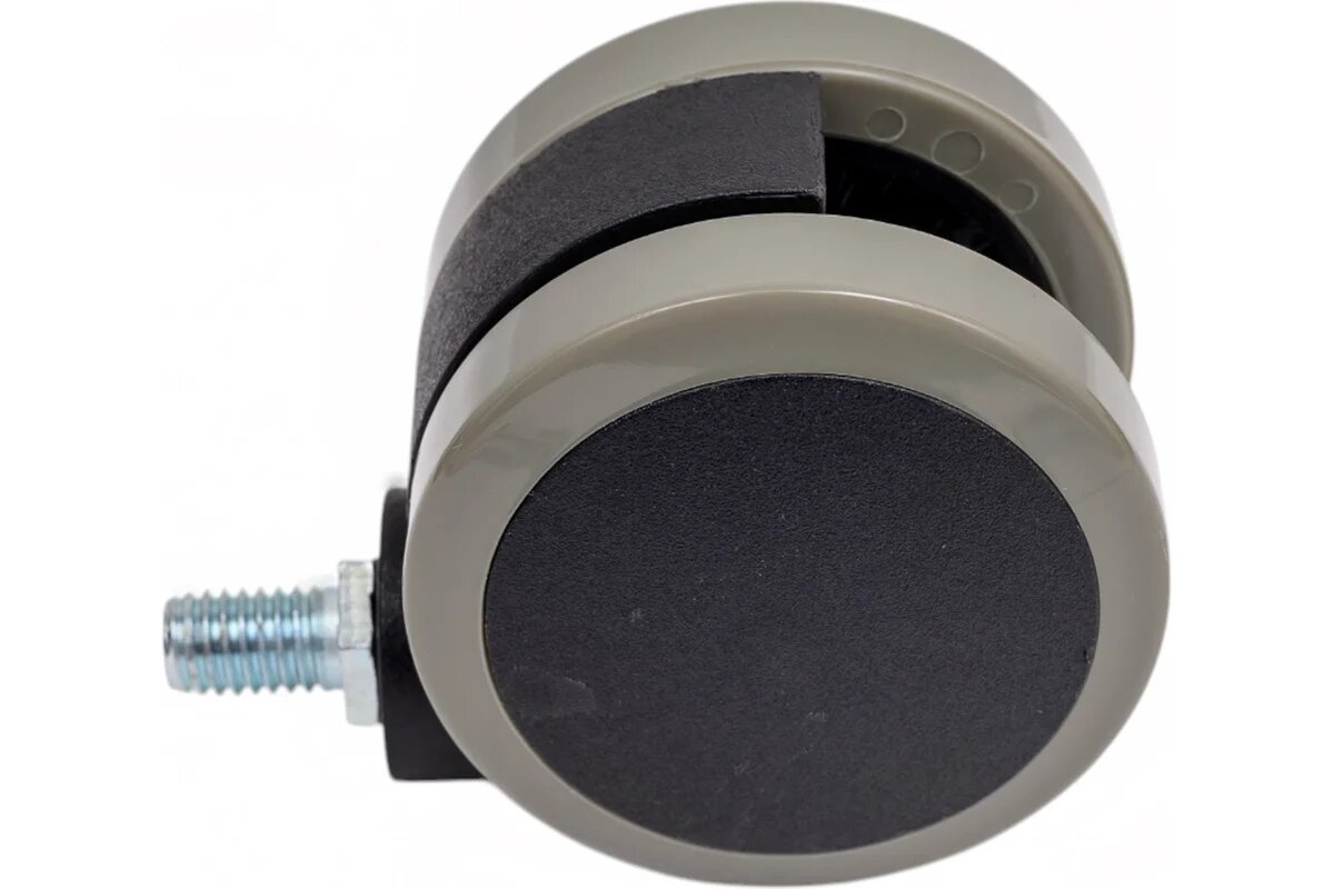 Tech-Krep Колесо мебельное двойное поворотное пластиковое черное резьба D60