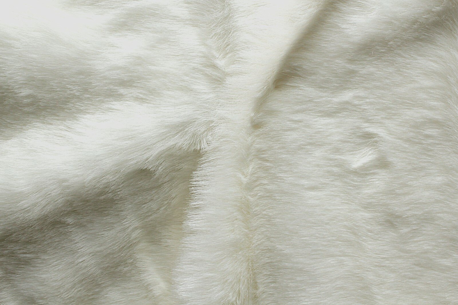 Ткань Мех искусственный молочно-белый «Снежинка», ш146см, 0,5 м