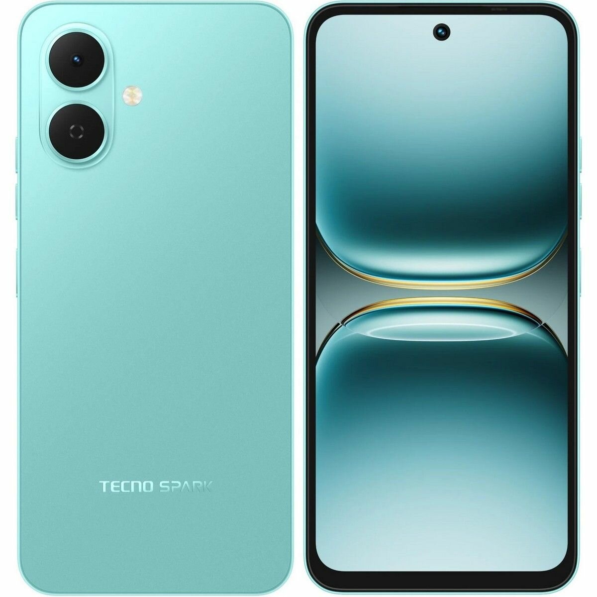 Смартфон Tecno Spark Go 2 4/128Gb Зелёный (Turquoise Green), Аккумулятор 5000 мАч, 8-ми ядерный процессор
