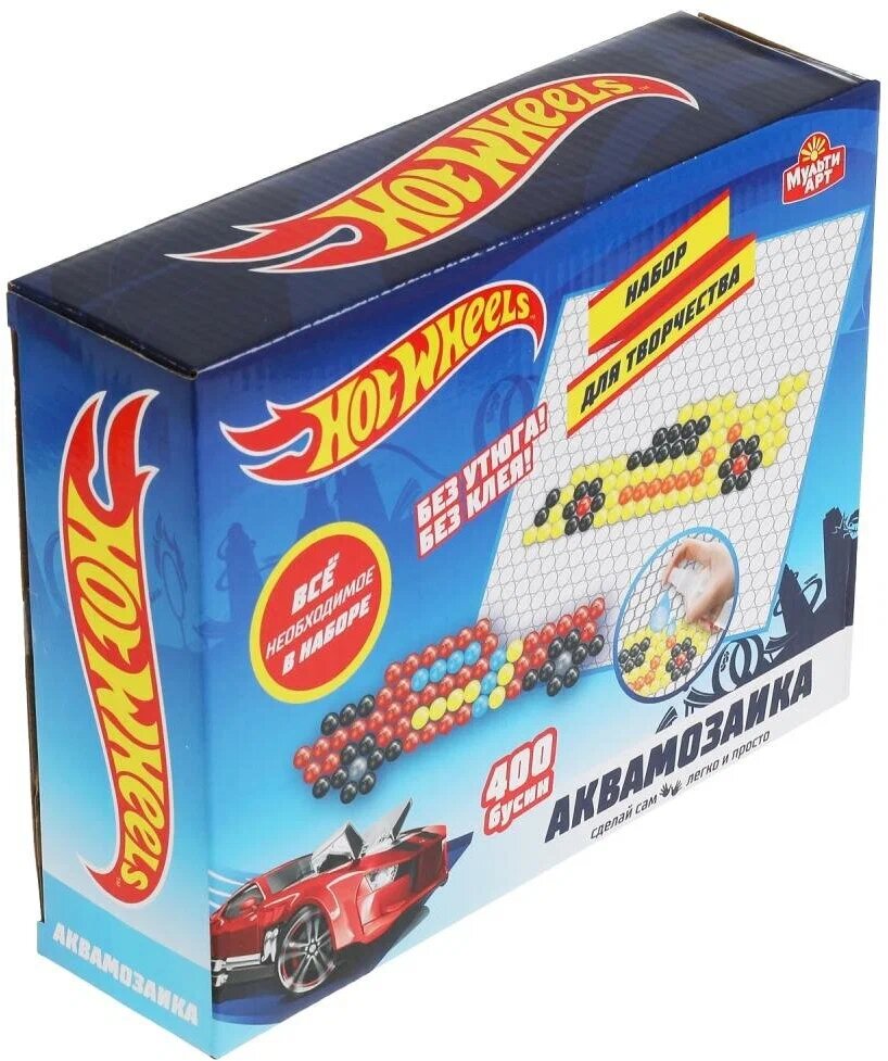Аквамозаика AQUABEADS "Hot Wheels" 400, 400 элементов, для детей от 3 лет