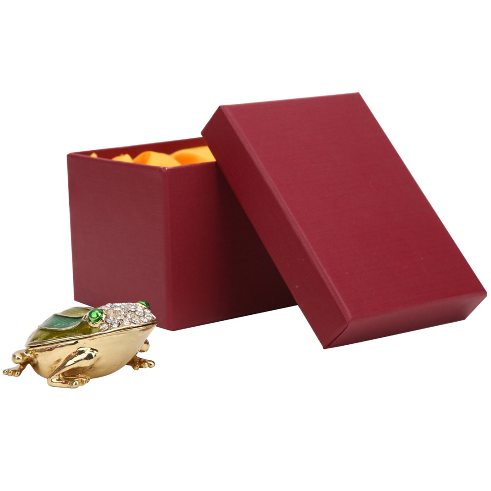 Уникальное Яркое Украшение Лягушка с Алмазной Инкрустацией, Металлический Декор, Подарок для Дома, Н