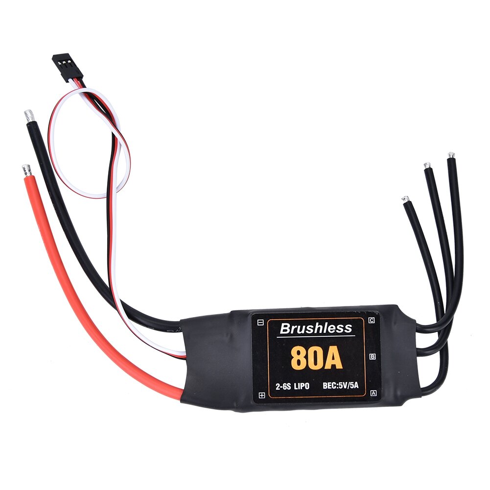 80A Бесщеточный Регулятор Скорости ESC Защита Аккумулятора От Низкого Напряжения RC Аксессуар 2-6 S