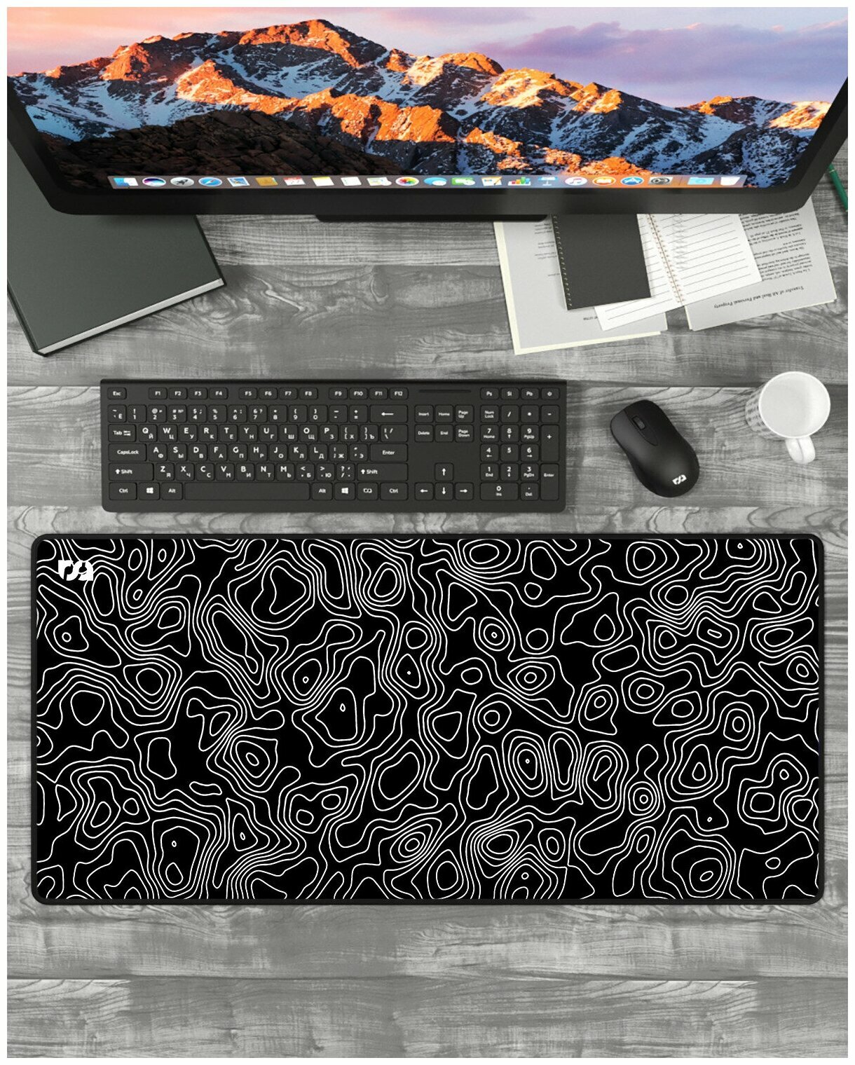 Игровой коврик RSQ Gaming XL, 800х400 мм