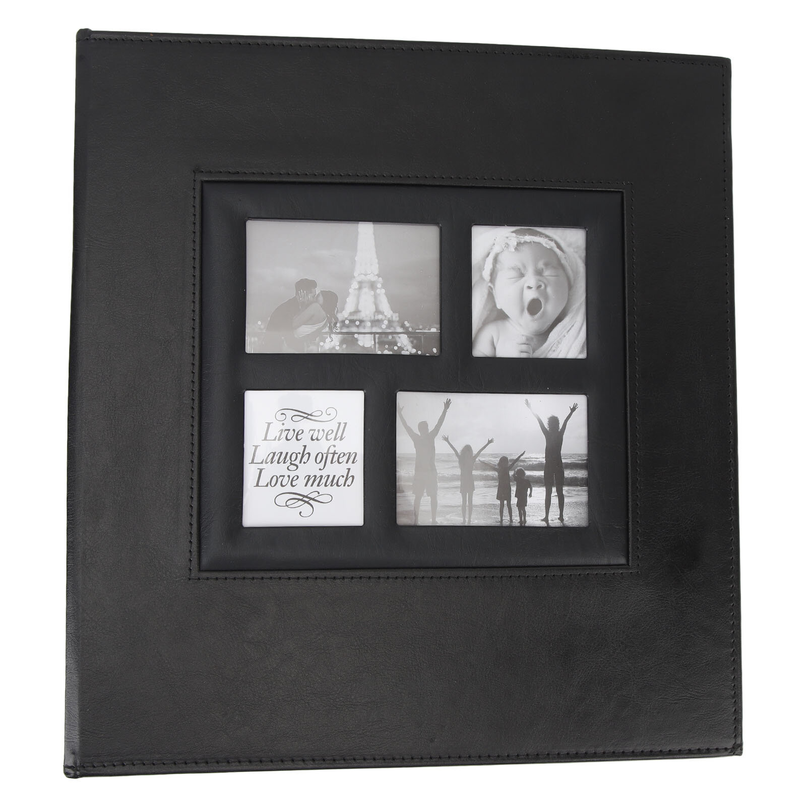 Фотоальбом PU Picture Album Hers 600pcs 4x6in Photos с передним окном для свадебной семейной памяти