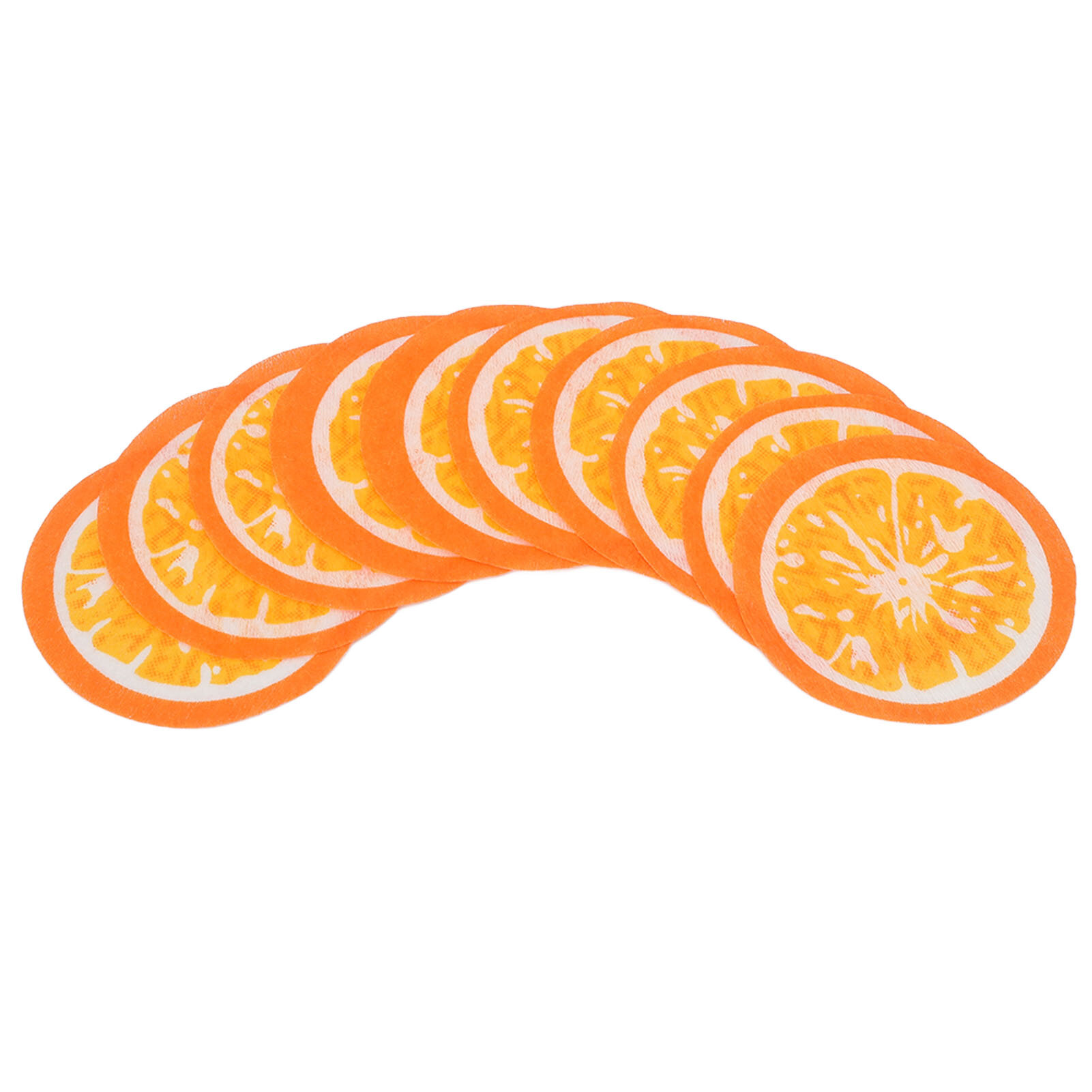 10 шт. бумажные маски для лица с оранжевым узором, влажные компрессы из хлопка, самодельные маски для лица