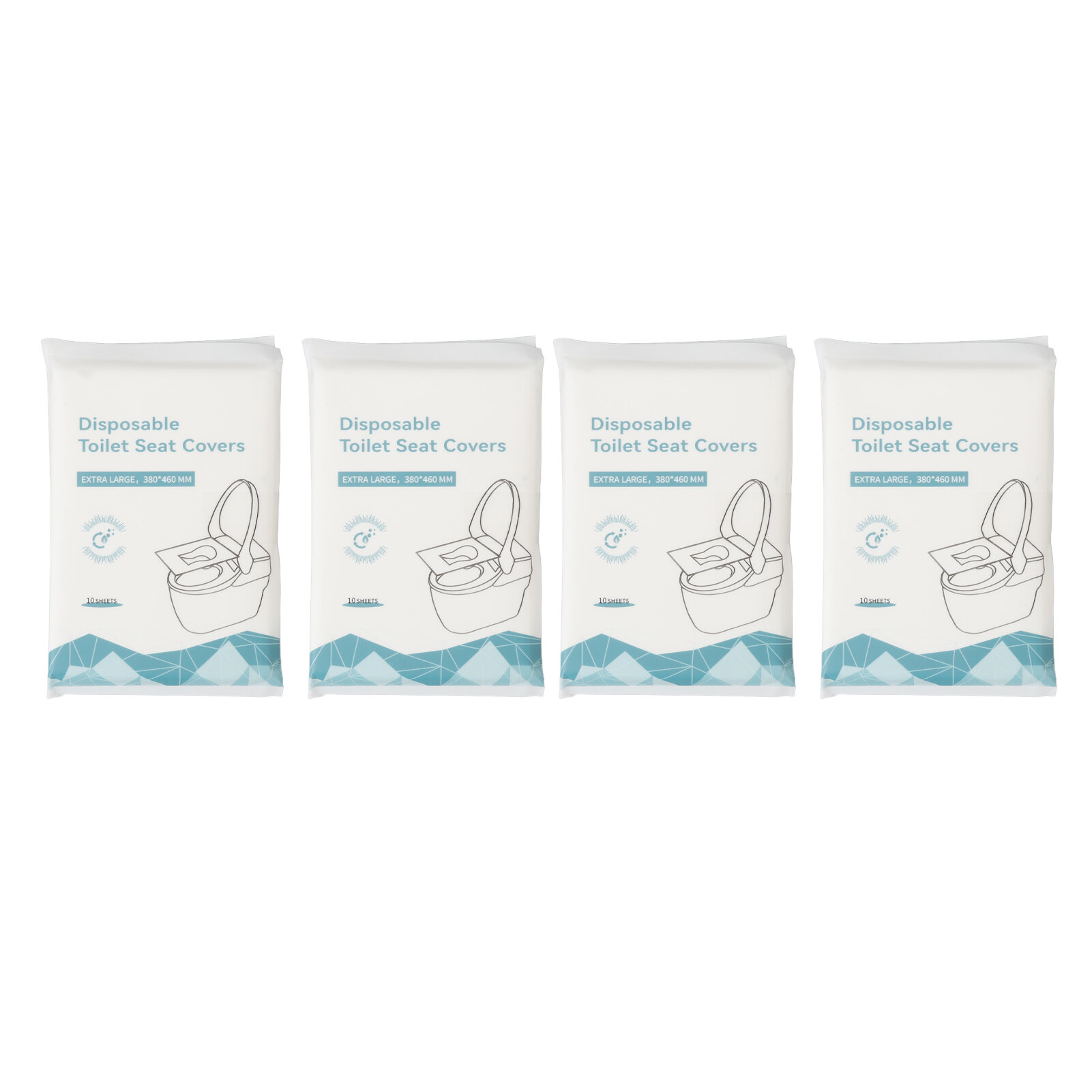 40 шт. Одноразовые крышки сиденья унитаза.