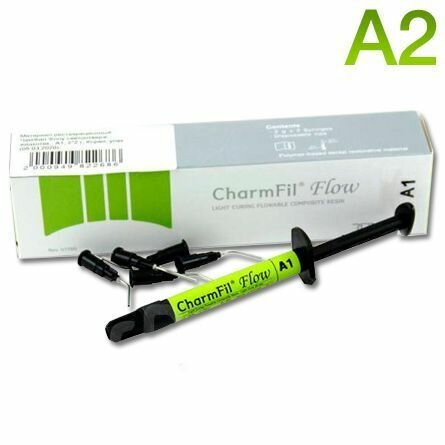 CharmFil Flow А2 / ЧамФил Флоу A2 (2 шприца х 2г), DentKist, cветоотверждаемый жидкотекучий композит