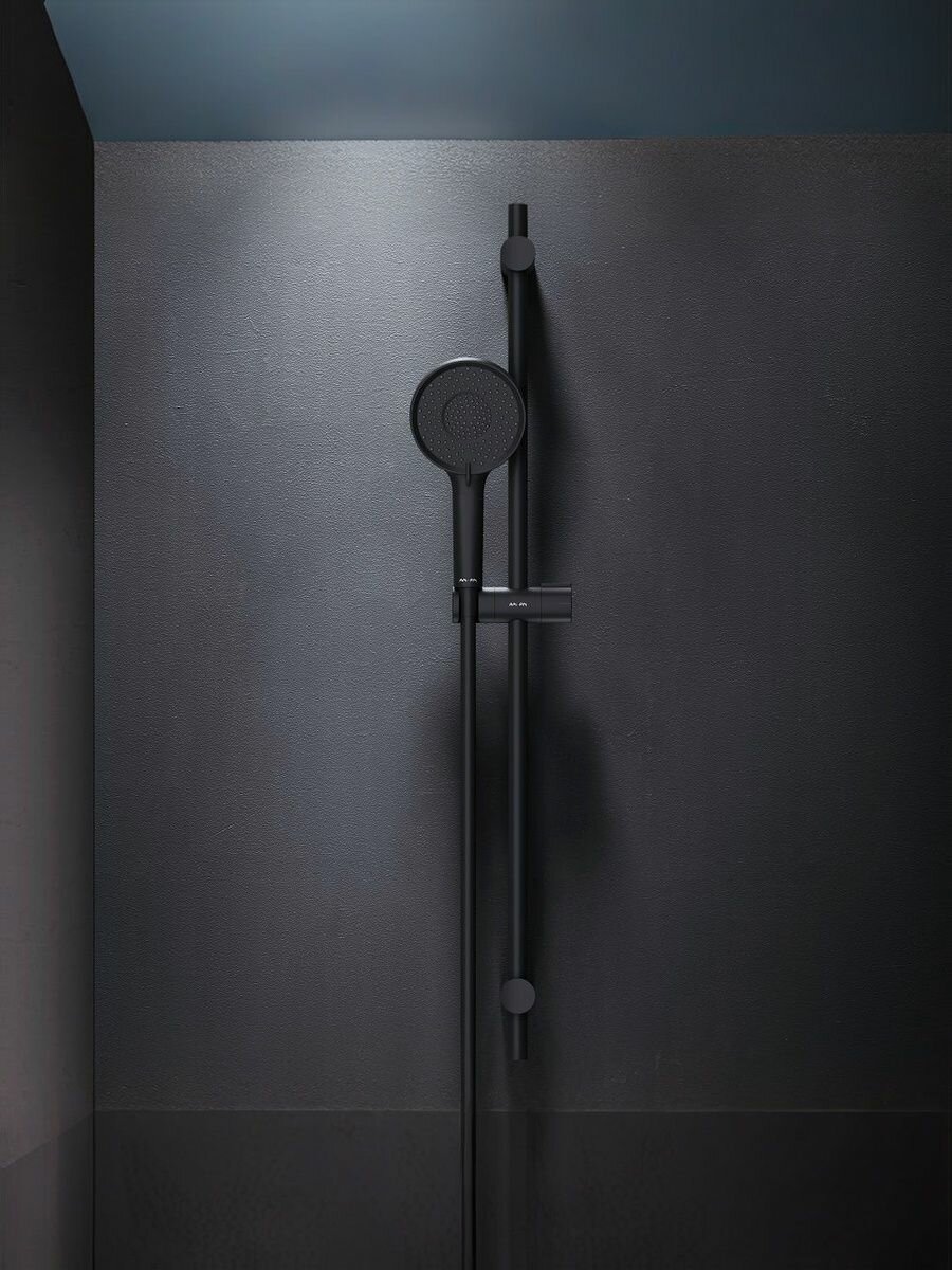 Лейка для душа AM.PM X-Joy, с 3 режимами, штанга 700 мм, шланг 1750, черный