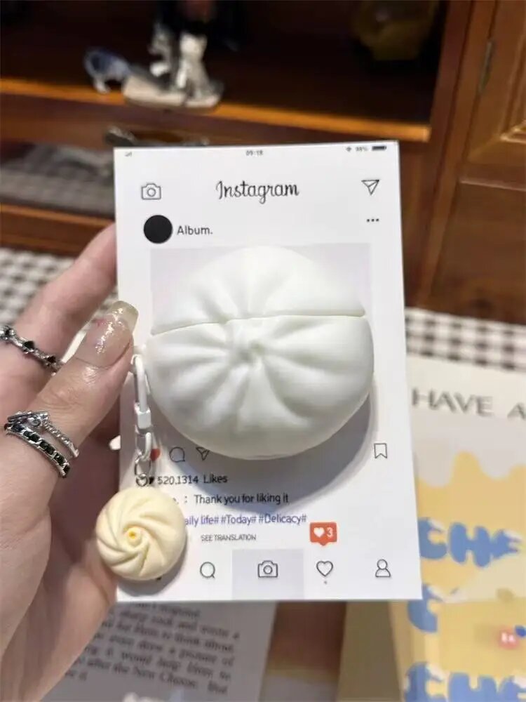Чехол для Airpods Pro 2 Xiaolongbao Bun с GJ