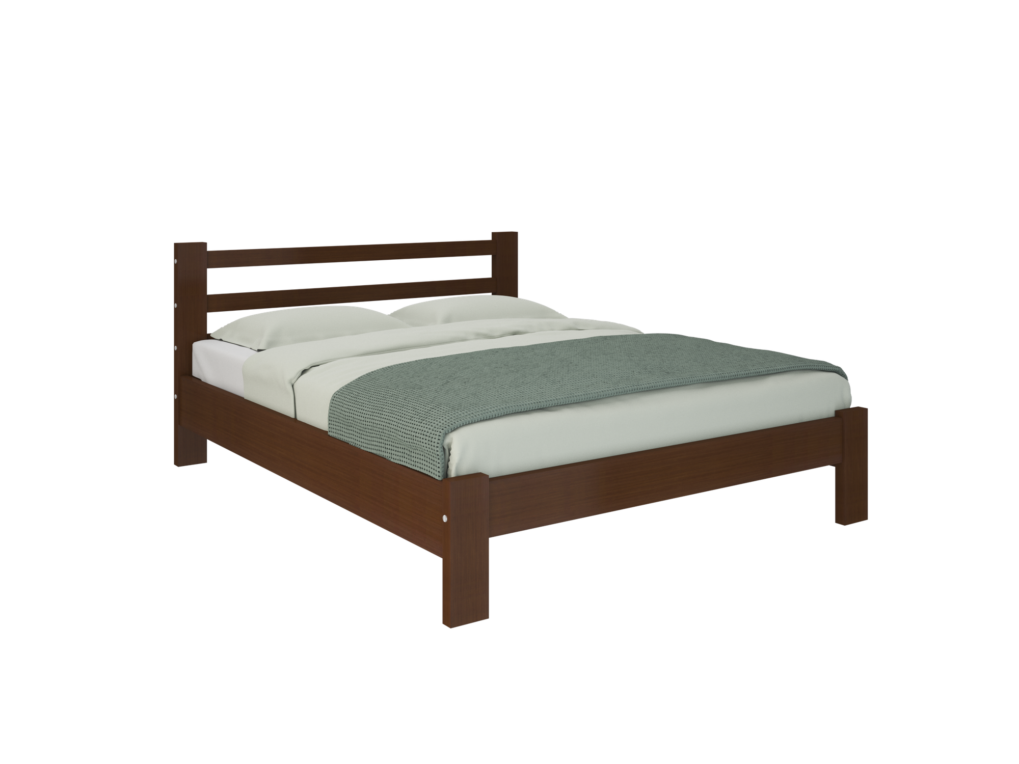 Кровать "Ника" 160 из Массива Сосны Орех