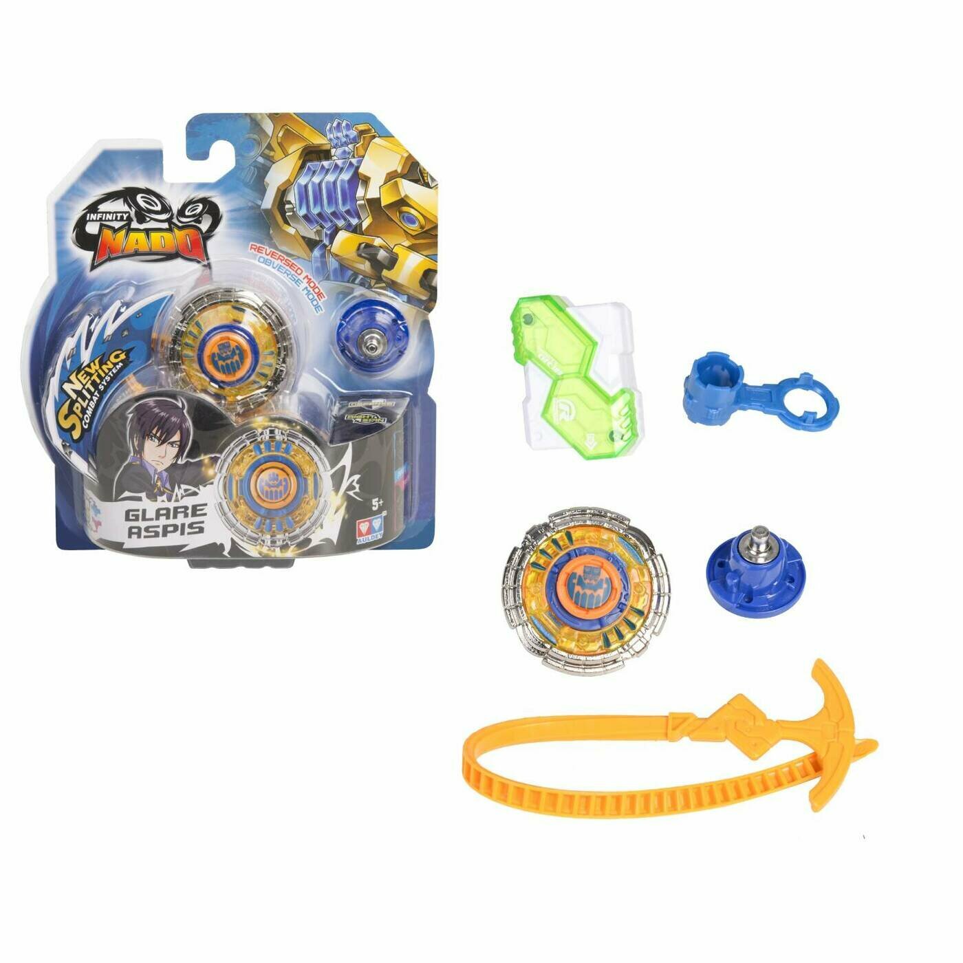 Инфинити Надо. Волчок "Стандарт" Infinity Nado Glare Aspis с пусковым устройством