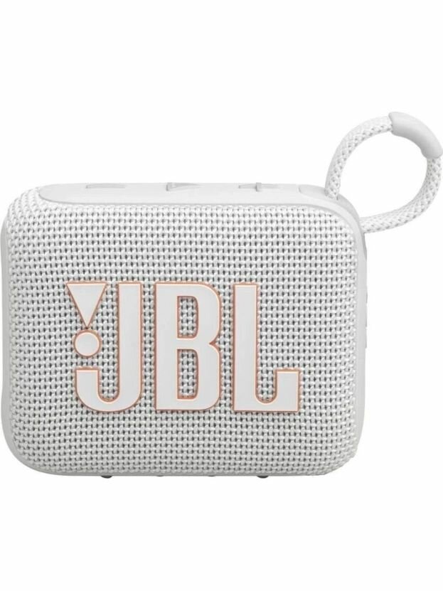 Колонка портативная JBL GO 4, 4.2Вт, белый jblgo4wht