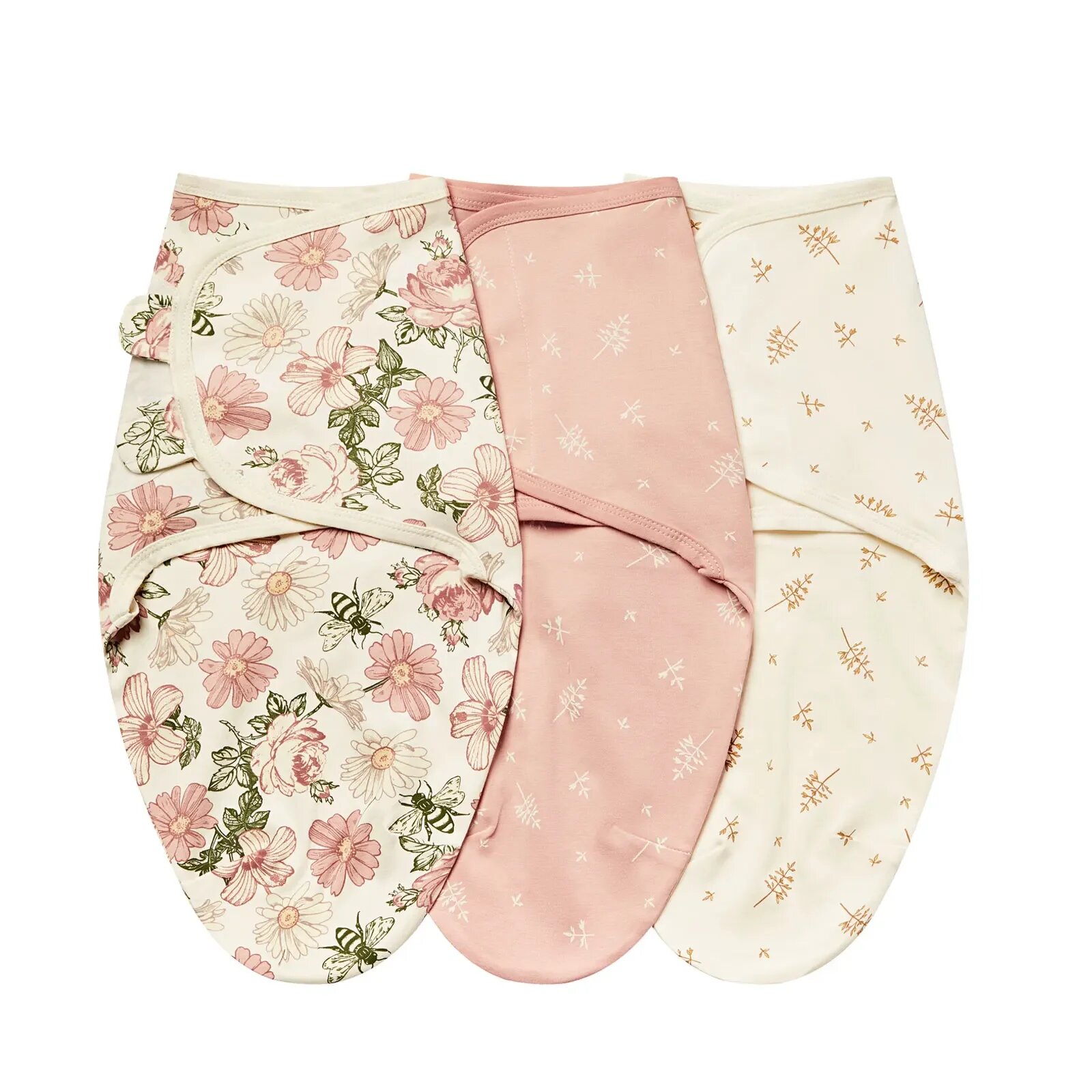 INSULAR детский хлопковый спальный мешок M, Розовый, Floral Bee