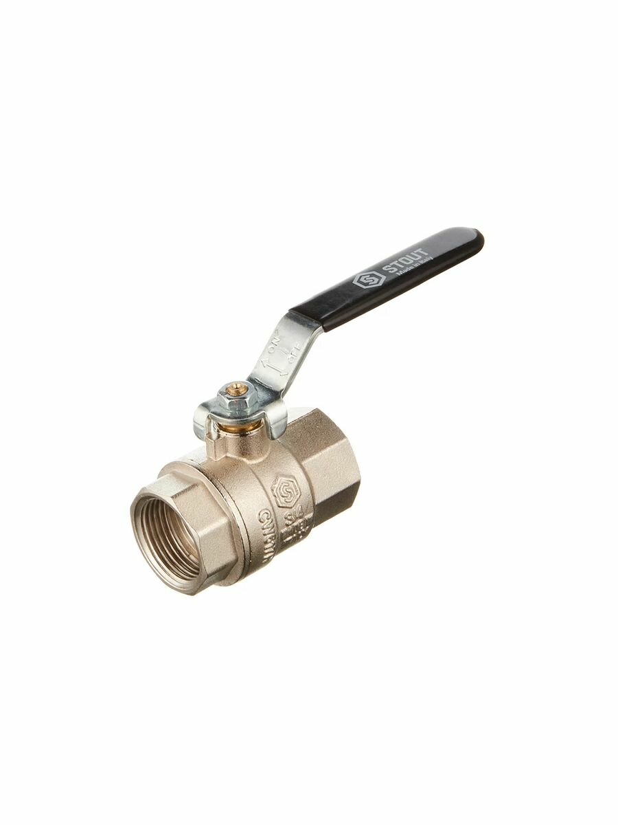 Кран шаровый STOUT ГОСТ 3/4"ВВ, ручка, полнопроходной, SVB-0001-200020