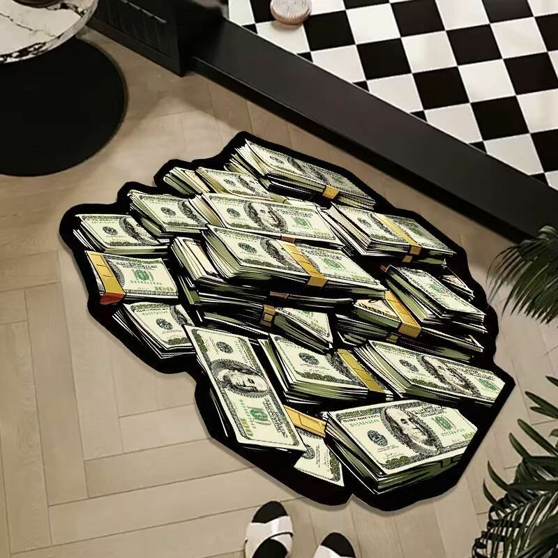 Коврик универсальный доллар, придверный, прикроватный, в гостиную ,80*50cm