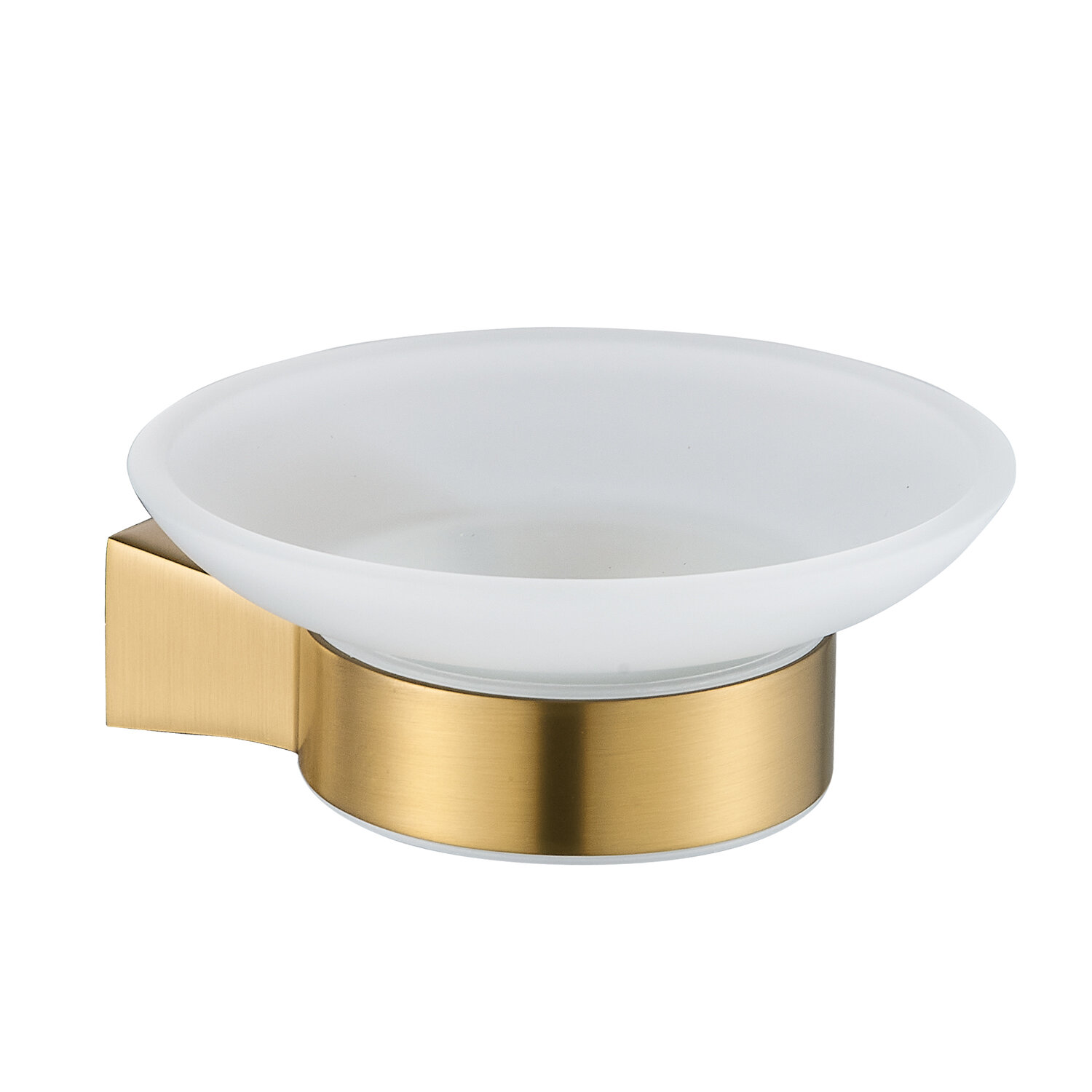 Мыльница Shevanik SG5703G, настенная, золотой сатин, нержавеющая сталь, стекло