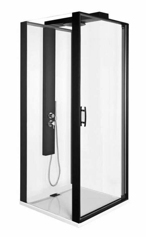 Душевой уголок Vitra ZEST 90x90 черный/прозрачный *