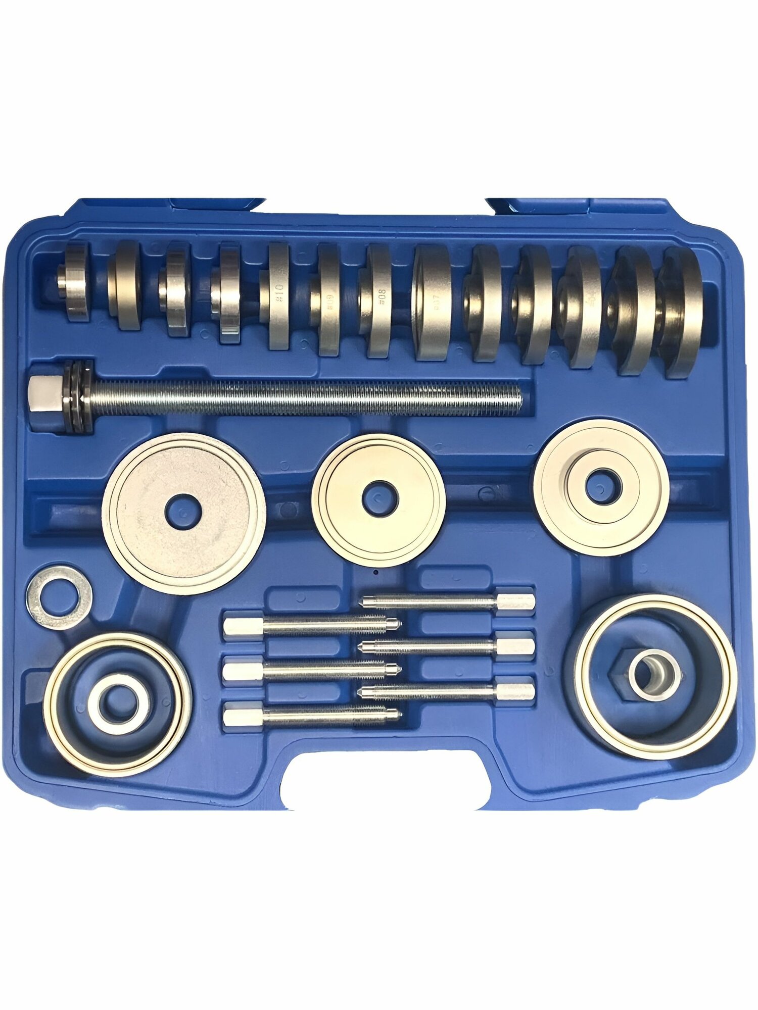 Набор для запрессовки и выпрессовки подшипников ступицы 31 предмет